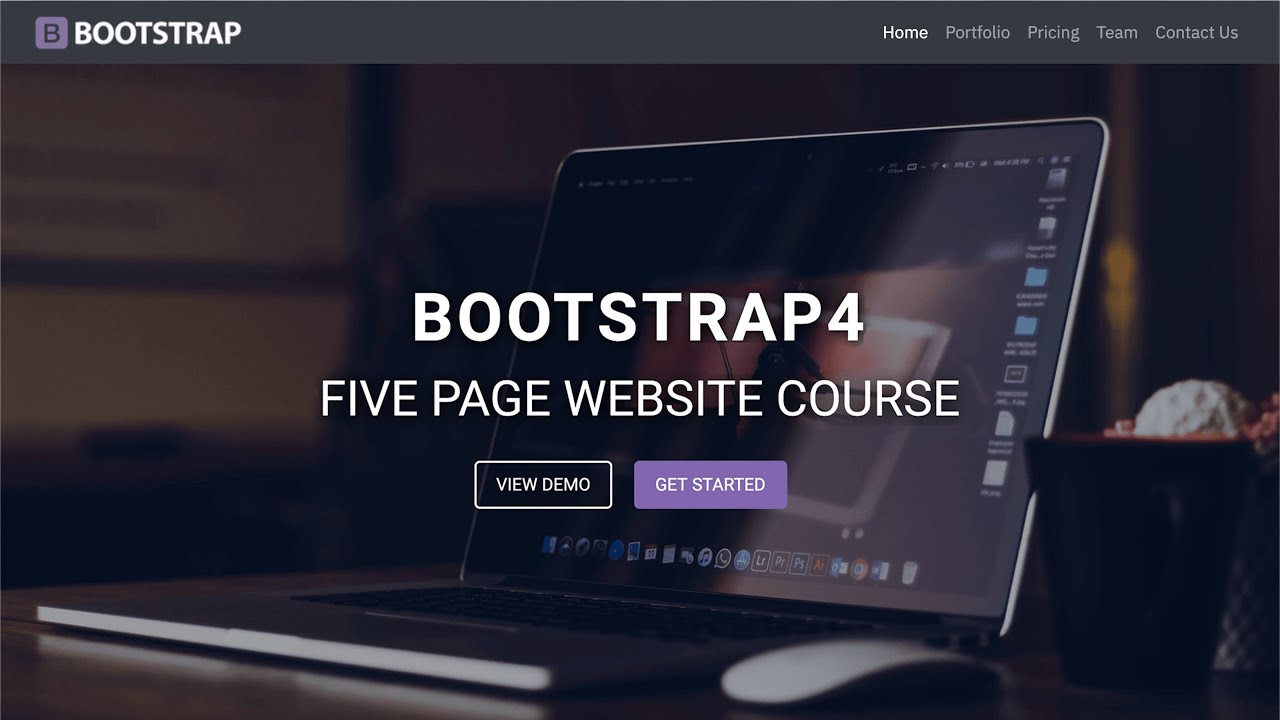 Build A 5 Page Website With PHP Includes, HTML, CSS & Bootstrap