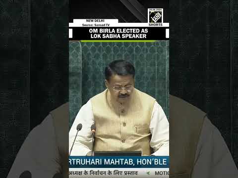 Om Birla elected as speaker of 18th Lok Sabha