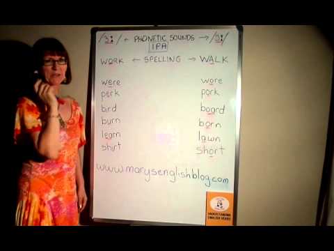 English Pronunciation: WORK & WALK Video #2 | Mary's English Blog
