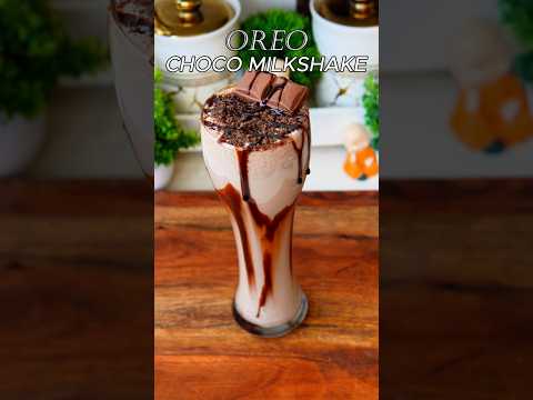 Delicious Oreo Chocolate Milkshake Recipe #food #oreomilkshake #asmrfood #milkshake #recipe #oreo