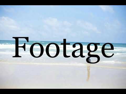 How To Pronounce Footage🌈🌈🌈🌈🌈🌈Pronunciation Of Footage