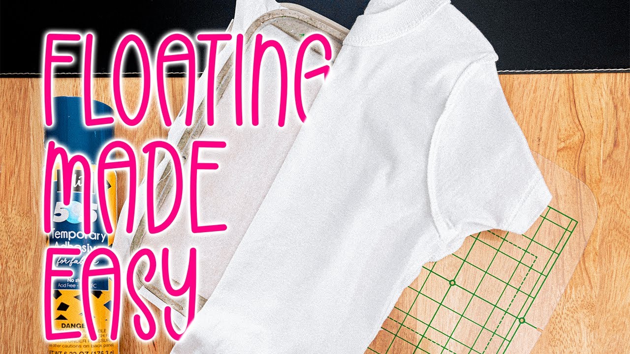 How To Float A Shirt For Embroidery | Embroidery For Beginners