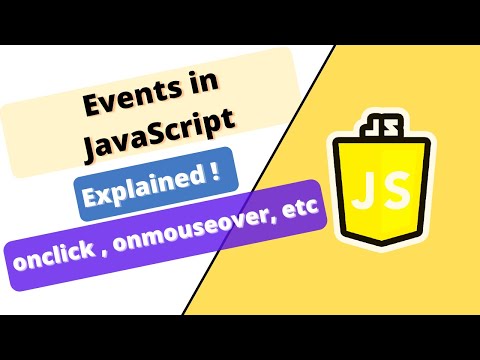 JavaScript course : Events in JavaScript