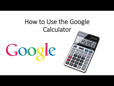 How to Use the Google Calculator