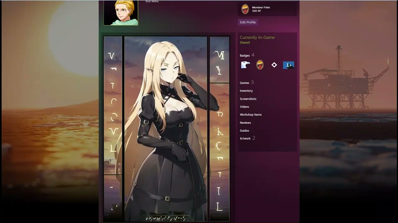 Arufa, gaming profile artwork, custom steam artwork, steam showcase, #steamartwork #steamprofile