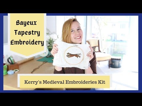 Historical Embroidery - The Bayeux Tapestry || Kerry's Medieval Embroideries