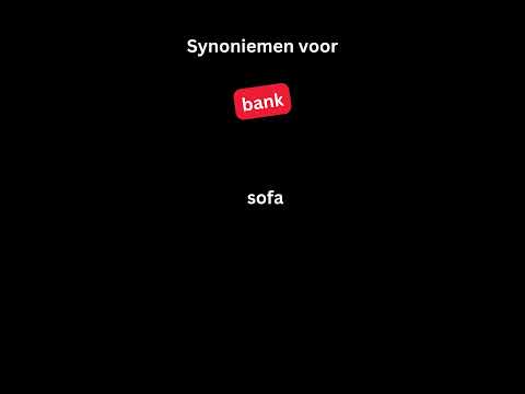 Synoniemen voor bank