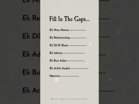 fill in the gaps..........