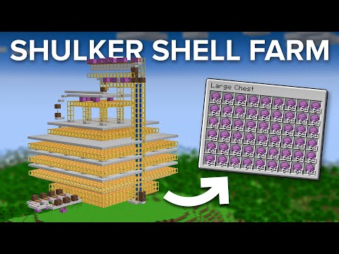 Minecraft Scaffolding Shulker Shell Farm - 1400 Per Hour!