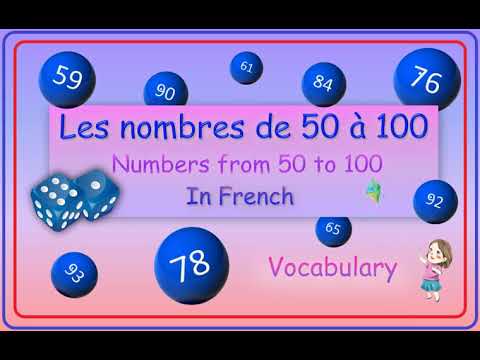 Number 50-100 in French | Learn French Numbers - French for Beginners