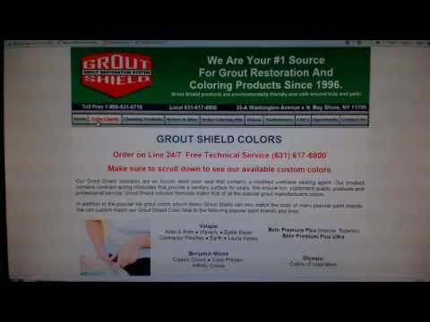 How to choose your Grout Color with Grout Shield