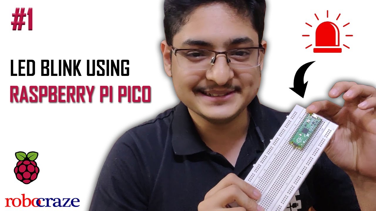 Raspberry Pi Pico using MicroPython - Tutorial #1: Blinking an LED (Digital Outputs)