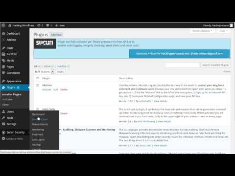 Sucuri Security - How to Install the WordPress Security Plugin
