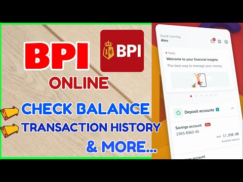 BPI Check Balance Transaction History Online: BPI Mobile App Tutorial