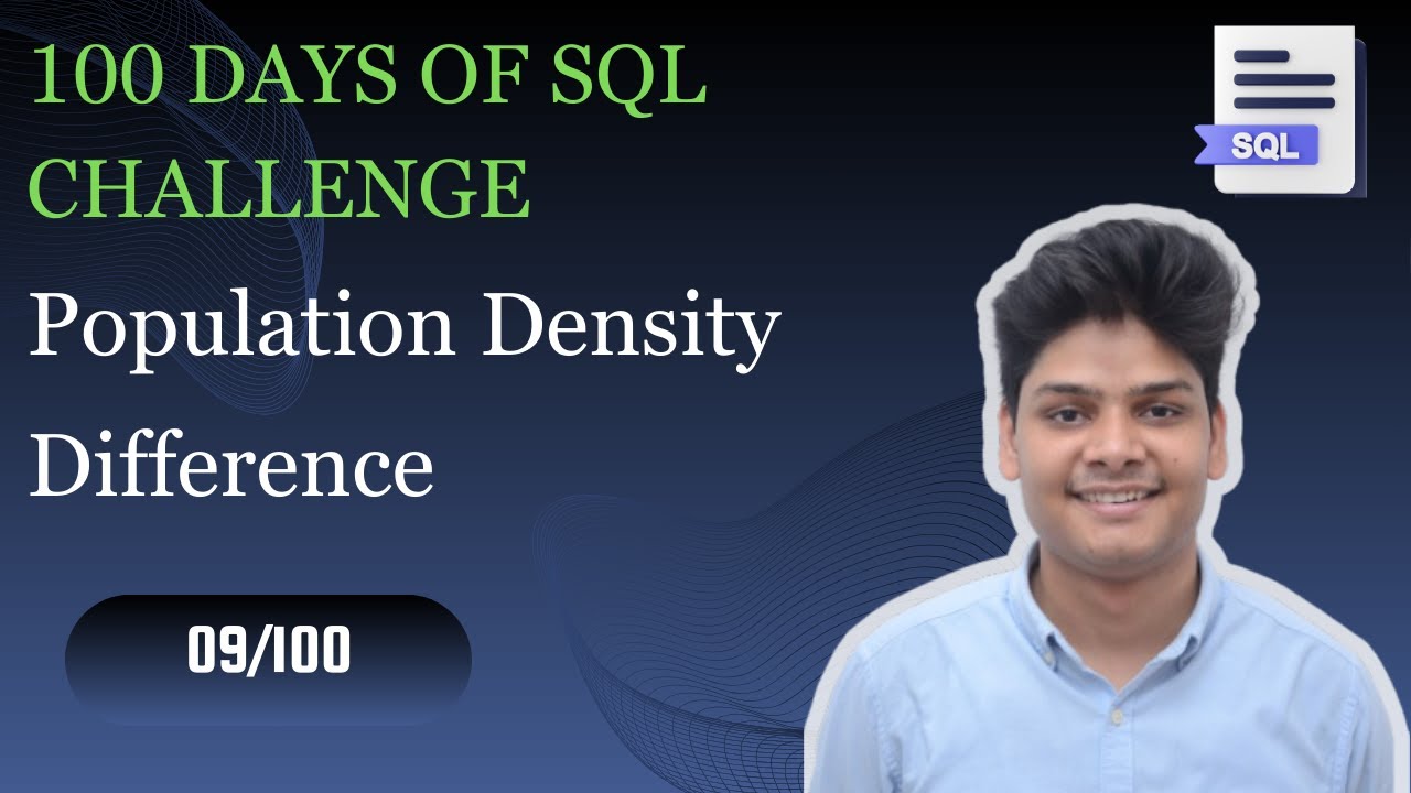 Population Density Differnce | Day 09 /100 | SQL | HackerRank Problems |
