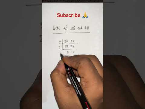 LCM of 36 and 48 #maths #mathshorts #shortvideo #shorts #trending