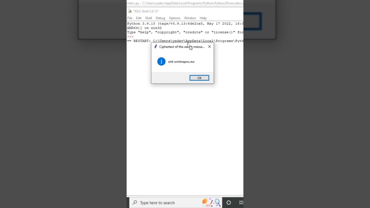 Python project for beginners with gui using Python Tkinter | python programming #shorts #python