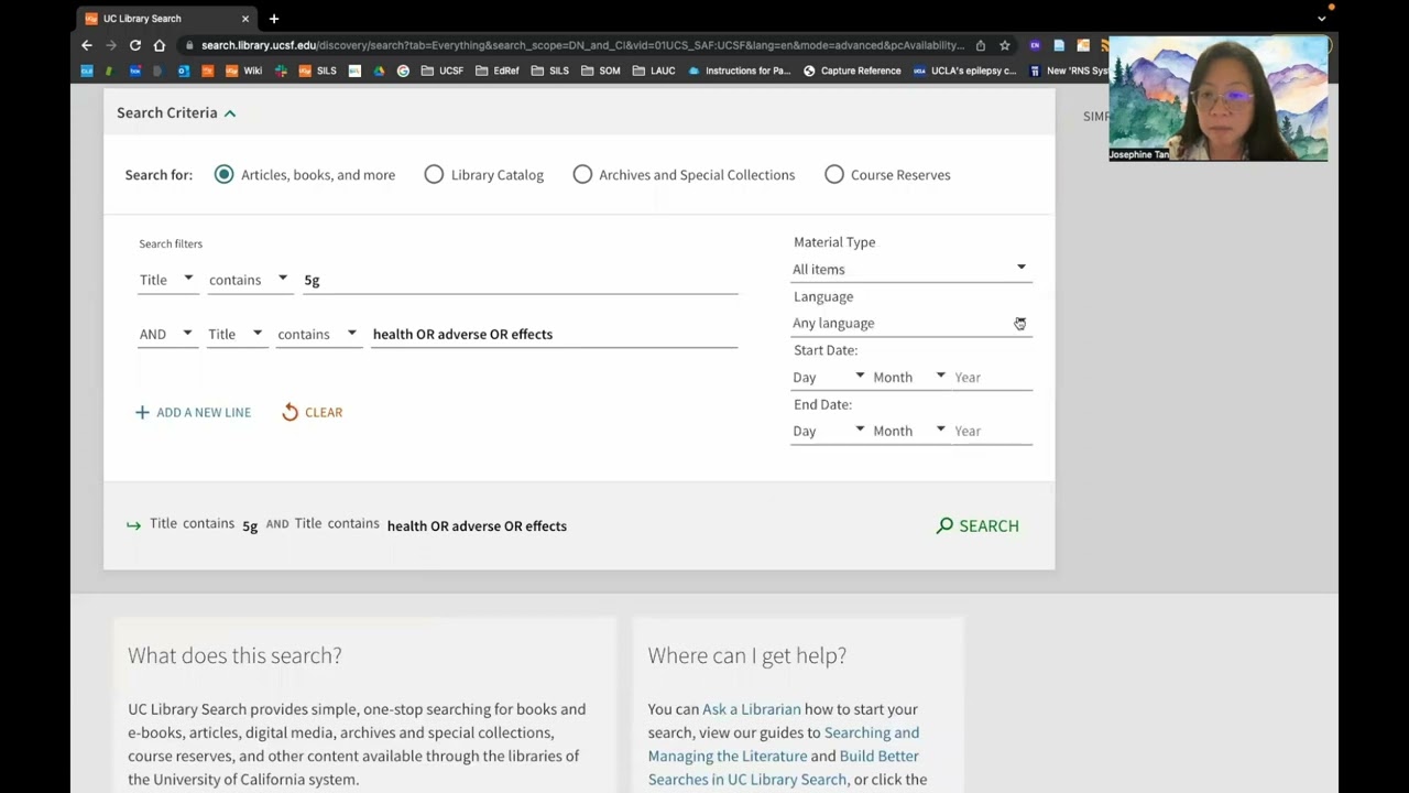 Using UC Library Search Advanced Search Feature