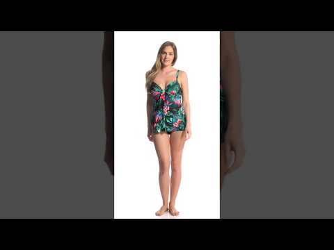 Miraclesuit Tahitian Temptress Marina Tankini Top | SwimOutlet.com