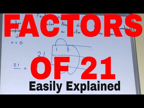 21 factors|How to find factor of 21|How to find all the factors of 21|Find all the factors of 21