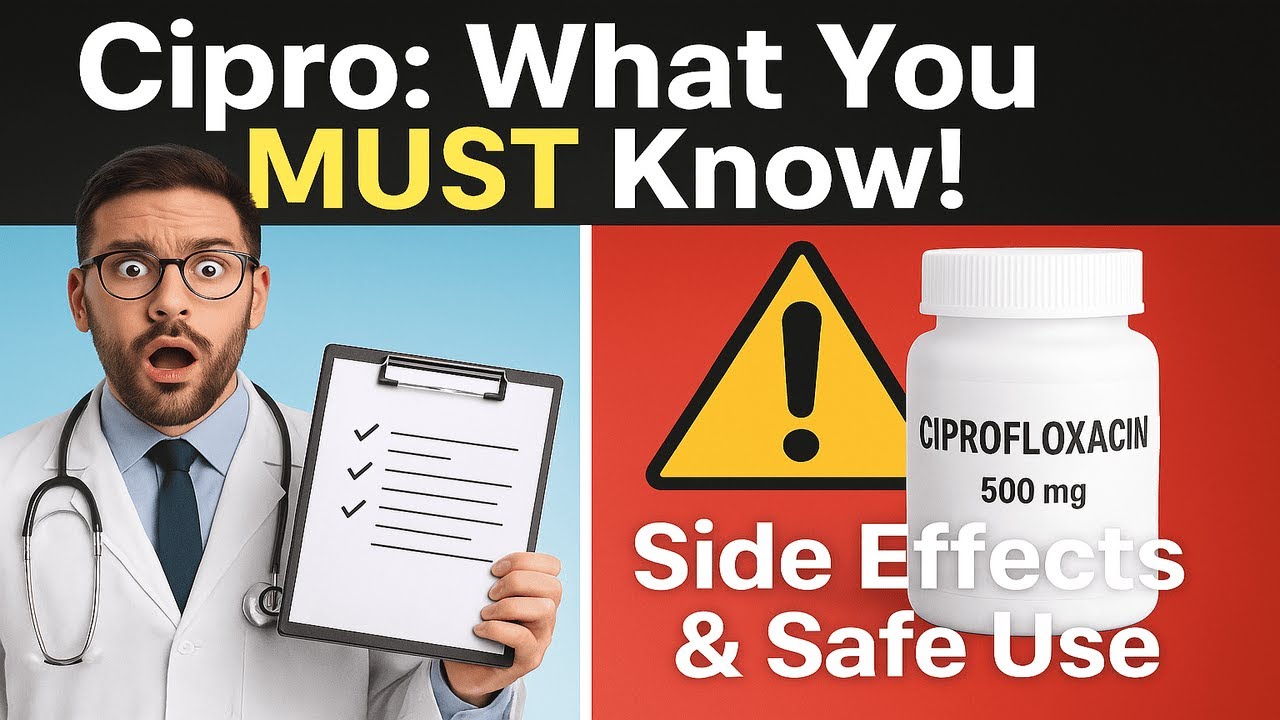 Ciprofloxacin: What You MUST Know Before Taking It!