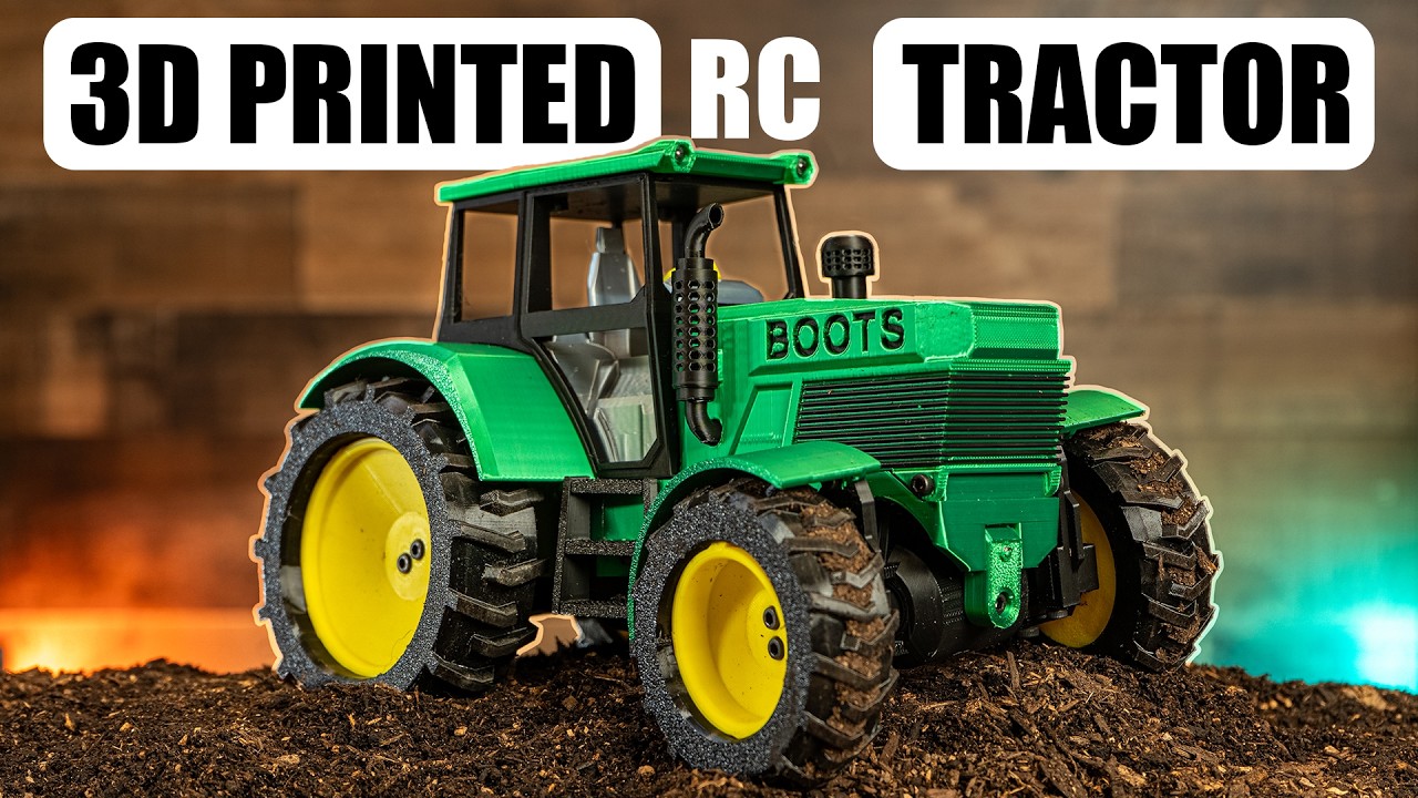 3D Printed RC Tractor - DIY