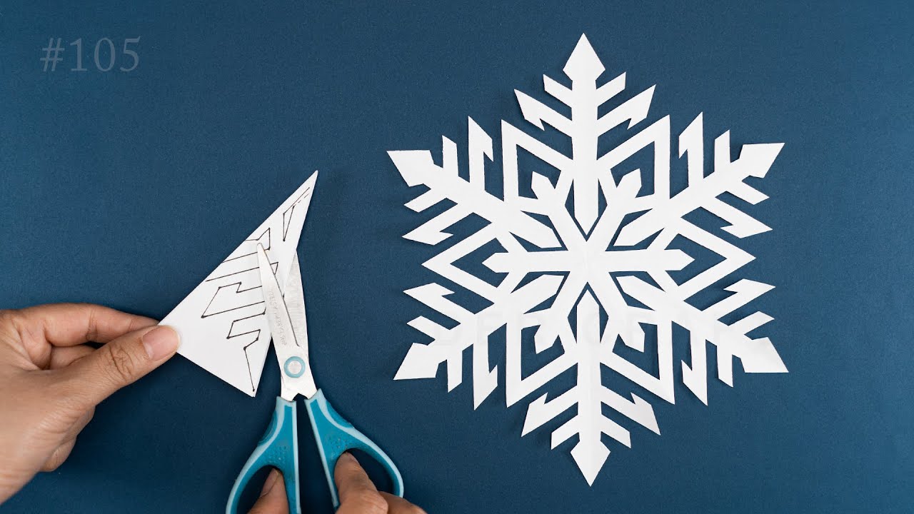 New Pattern Paper Snowflake - How to make Snowflakes out of paper - Christmas Decorations