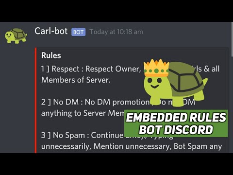 How to Setup Rules Channel | Embedded Rules | Carl Bot | Discord | Techie Gaurav