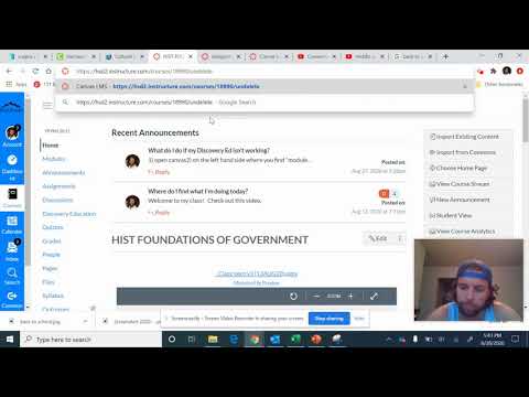 Restore Deleted assignments in Canvas