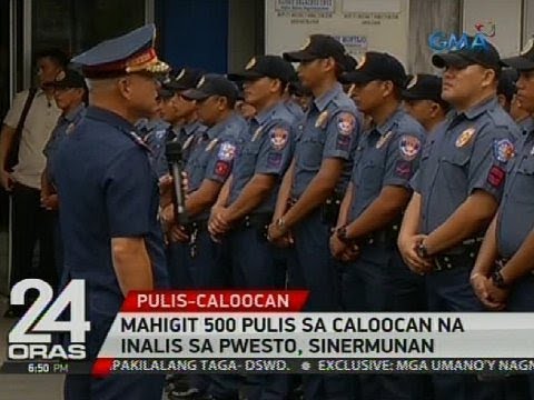 Mahigit 500 pulis sa Caloocan na inalis sa pwesto, sinermunan