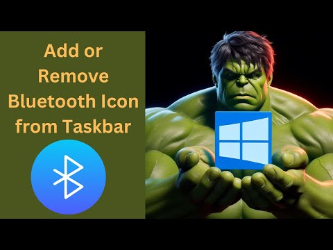 How to Add or Remove Bluetooth Icon from Taskbar in Windows 10 | GearUpWindows Tutorial