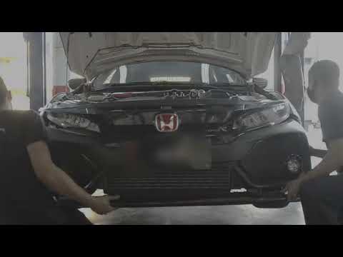 Honda Civic Type R FK8 HKS Intercooler Kit Installation.