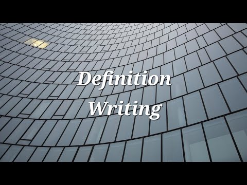 Definition Writing