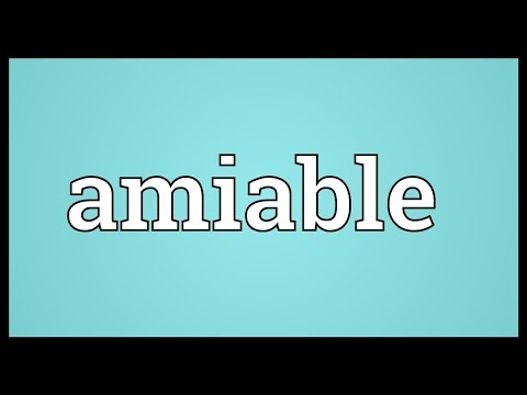 Amiable Meaning