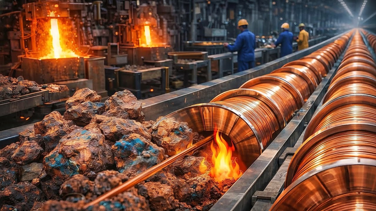 Inside the Copper Industry From Rock to Electrical Wire Full Manufacturing Process