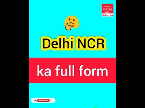 🤔Delhi NCR ka full form kya hai? full form of NCR in english& hindi?#youtubeshorts#delhincr#shorts