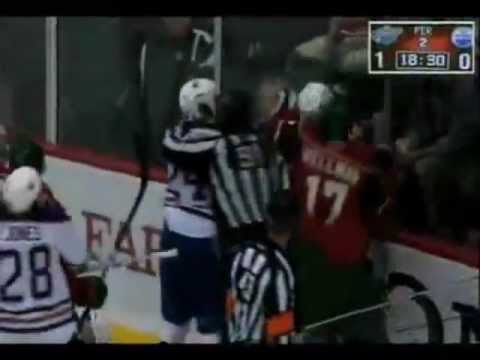 Wild's Eric Nystrom fractured Oilers' Taylor Fedun's right femur (Jack Michaels' version)