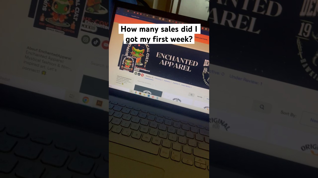 My first week on Teepublic #printondemand #pod #teepublic #supportsmallbusiness #halloween