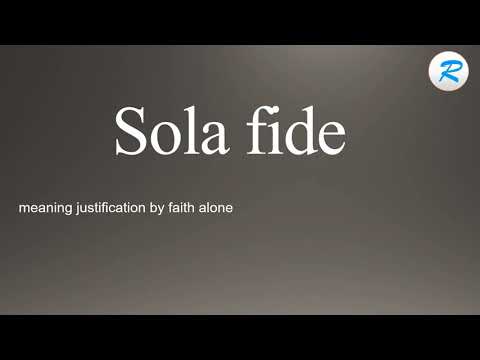 How to pronounce Sola fide