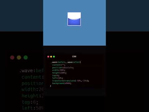 Wave animation using CSS #css #animation