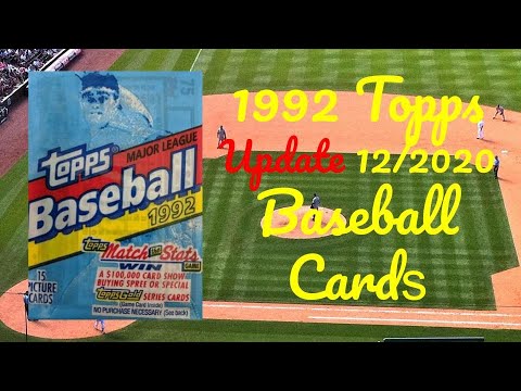 1992 Topps (Update) Baseball Cards - 10 Most Popular