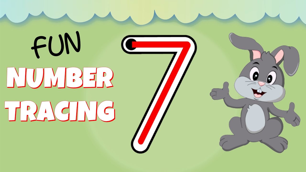 How to Write the Number 7 - Numbers for Kids