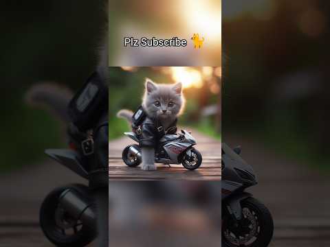 cat dream bike #ai #cat #catlover #story #cutecat #cute