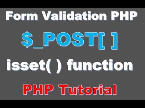 Learn Beginner PHP Tutorial 43 How form data validation in PHP - Mind Luster