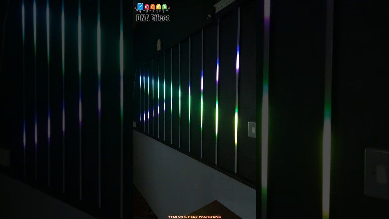DIY LED Wall Light Strips: DNA Effect