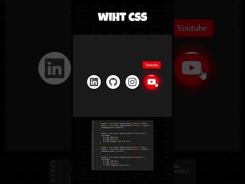 Social Media Icon Hover Effects using HTML & CSS | @rcodeninja