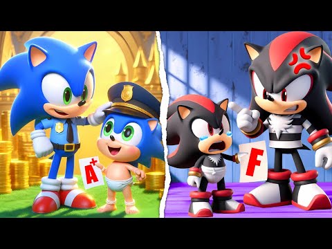 SONIC Police vs SHADOW Prisoner Family?! SONIC Is A Genius? | Sonic The Hedgehog 3 Animation