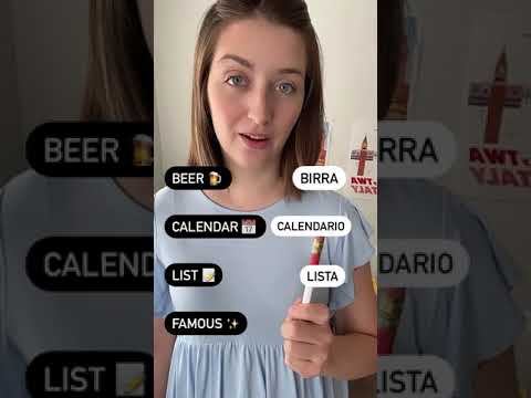 Italian-English Similar Words #shorts