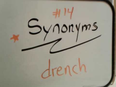 English Vocabulary for Iranians, synonyms. Drench