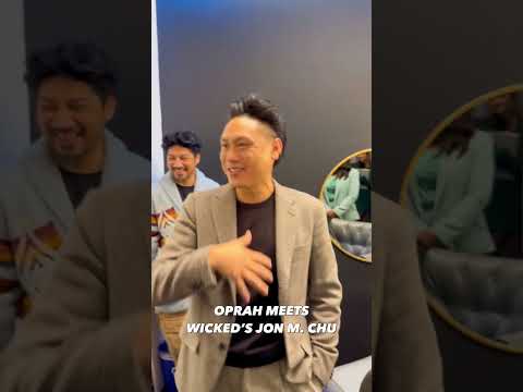 Met Wicked director Jon Chu backstage after sharing my new Oprah’s Book Club selection and podcast!